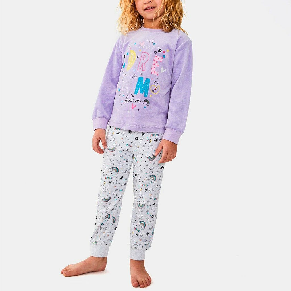 Pijama infantil malva de TOBOGAN - Moda Interior EL ANGEL